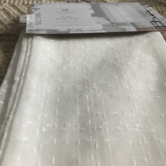 Other | The Farmhouse By Rachel Ashwell 2 Sheer Window Panels | Poshmark